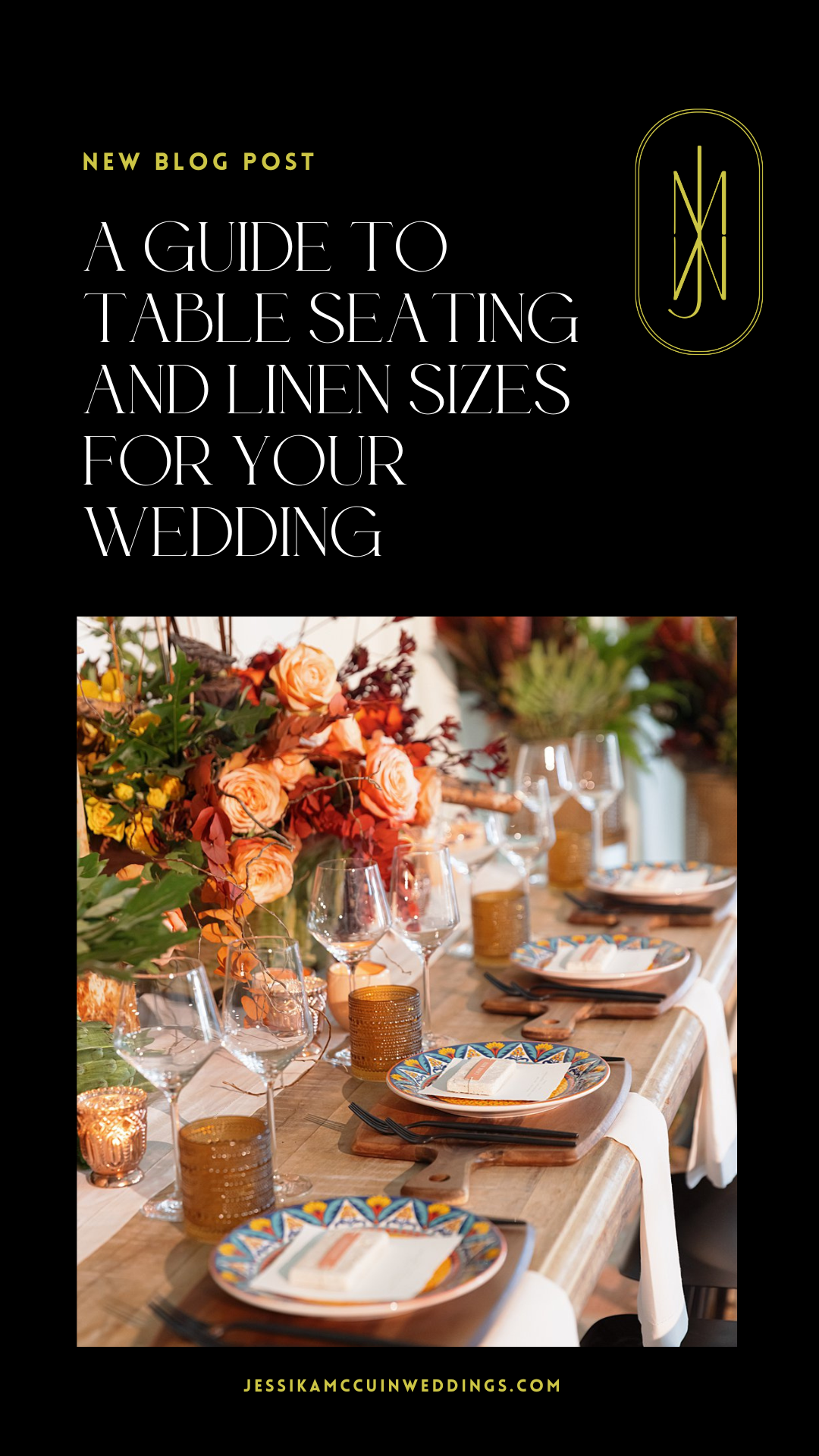 A Guide to Table Seating and Linen Sizes for Your Wedding
